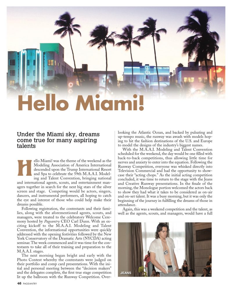 Hello Miami! - Pageantry Magazine