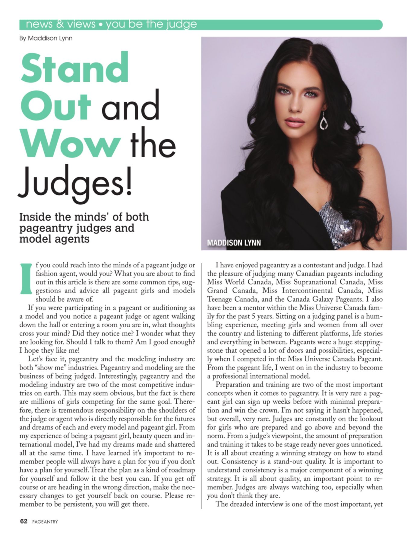 You Be The Judge: Maddison Lynn - Pageantry Magazine