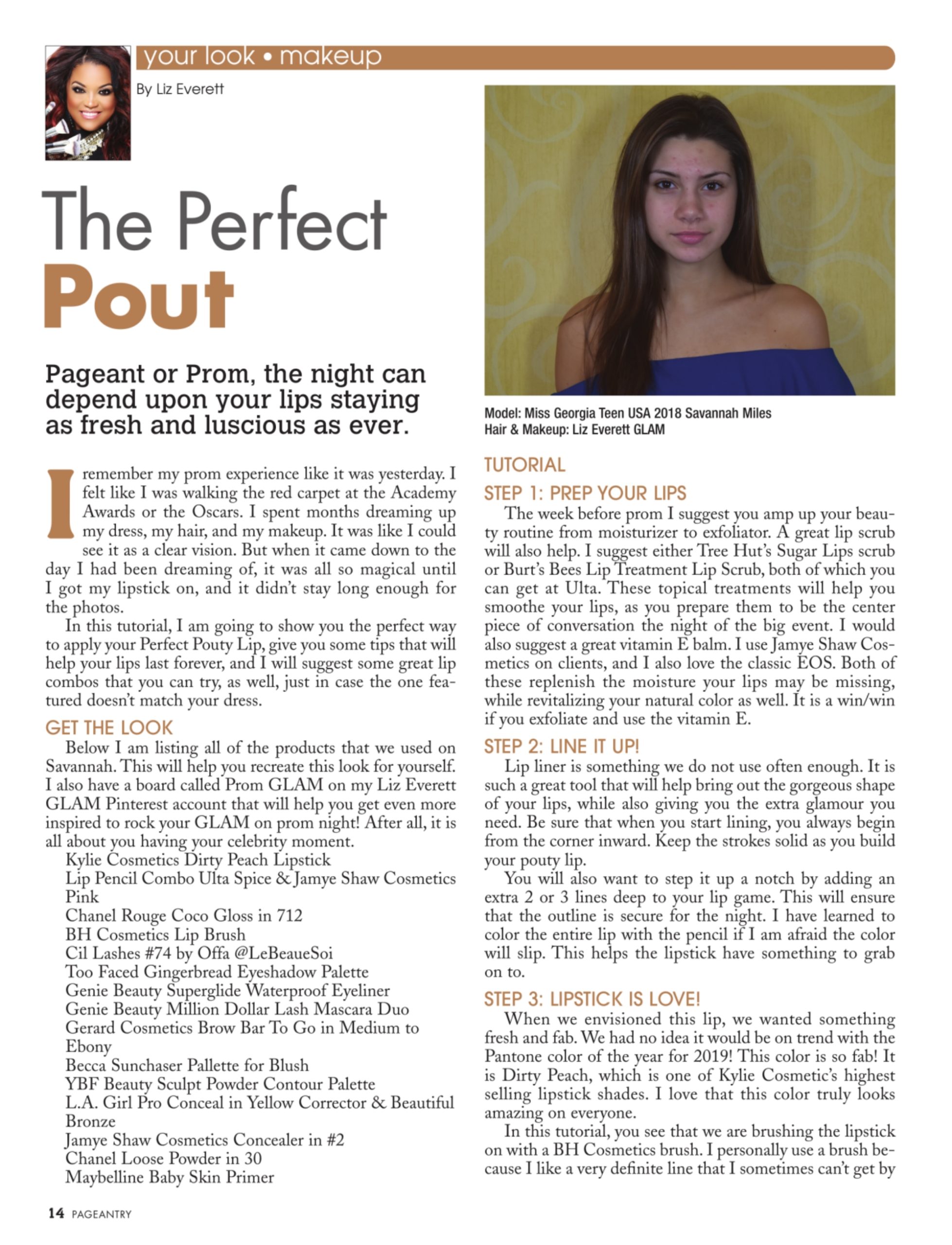 The Perfect Pout - Pageantry Magazine