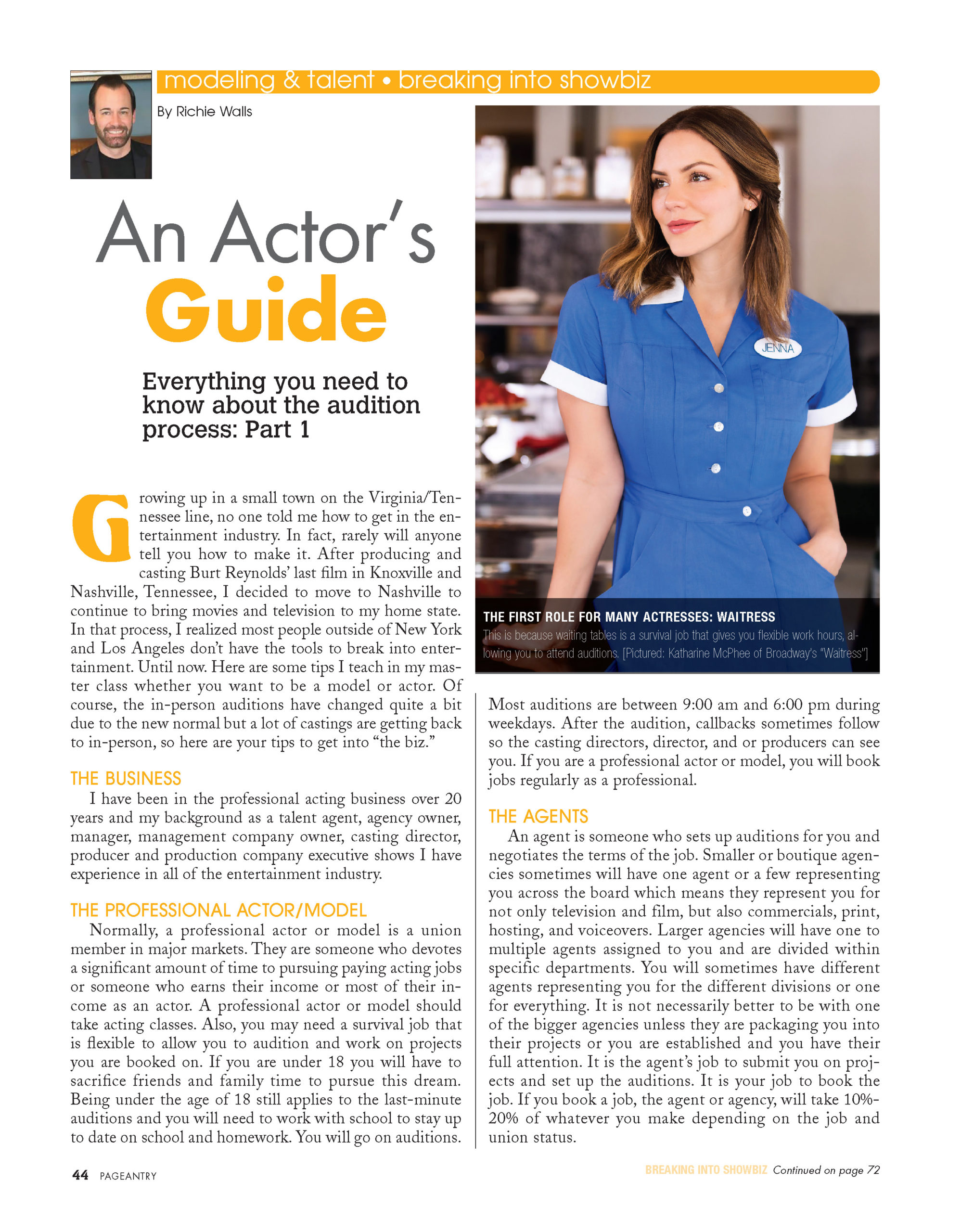 An Actor's Guide - Pageantry Magazine