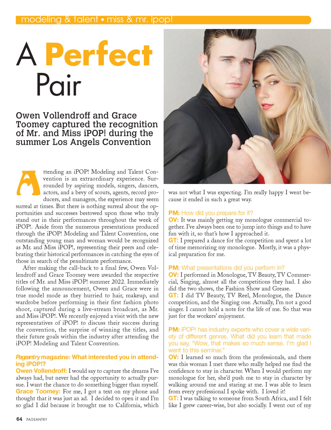 A Perfect Pair - Pageantry Magazine