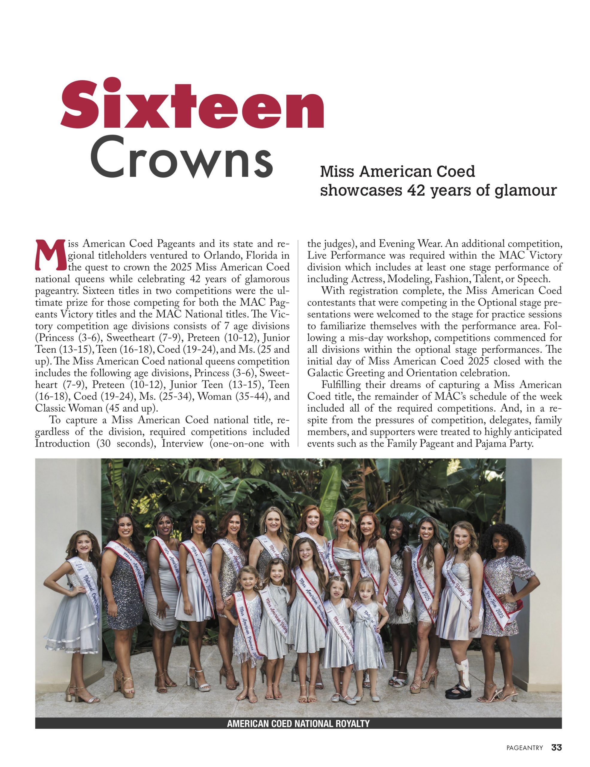 Miss American Coed: Sixteen Crowns - Pageantry Magazine